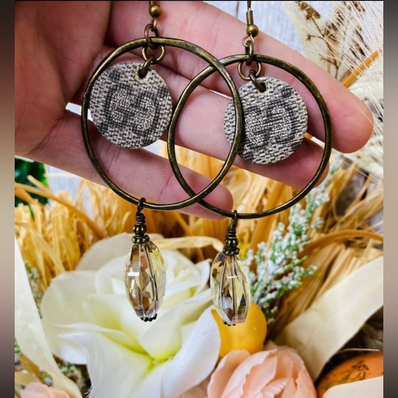 Keep It Gypsy | Jewelry | Keep It Gypsy Upcycled Dangle Hoop Earrings ...